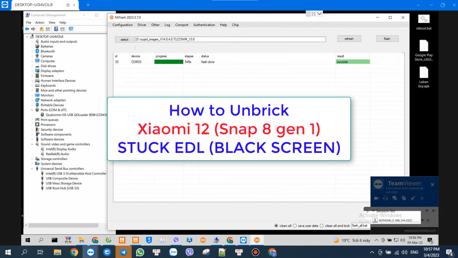 How to Unbrick Xiaomi 12, 12 Pro. Official Flash File (Stock ROM)