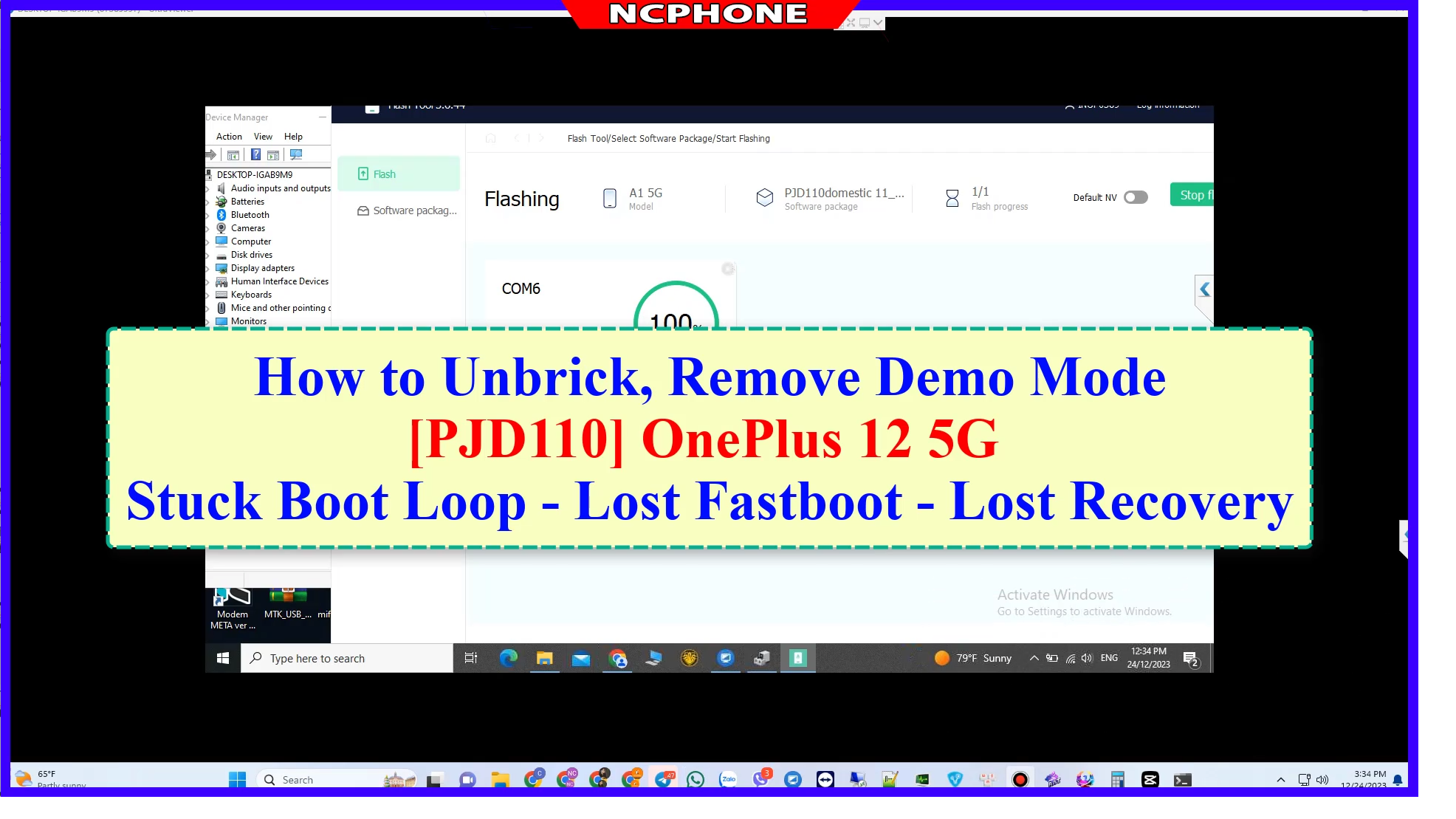 How to Unbrick OnePlus 12 5G– PJD110, CPH2573, CPH2581, CPH2583 Stock ...