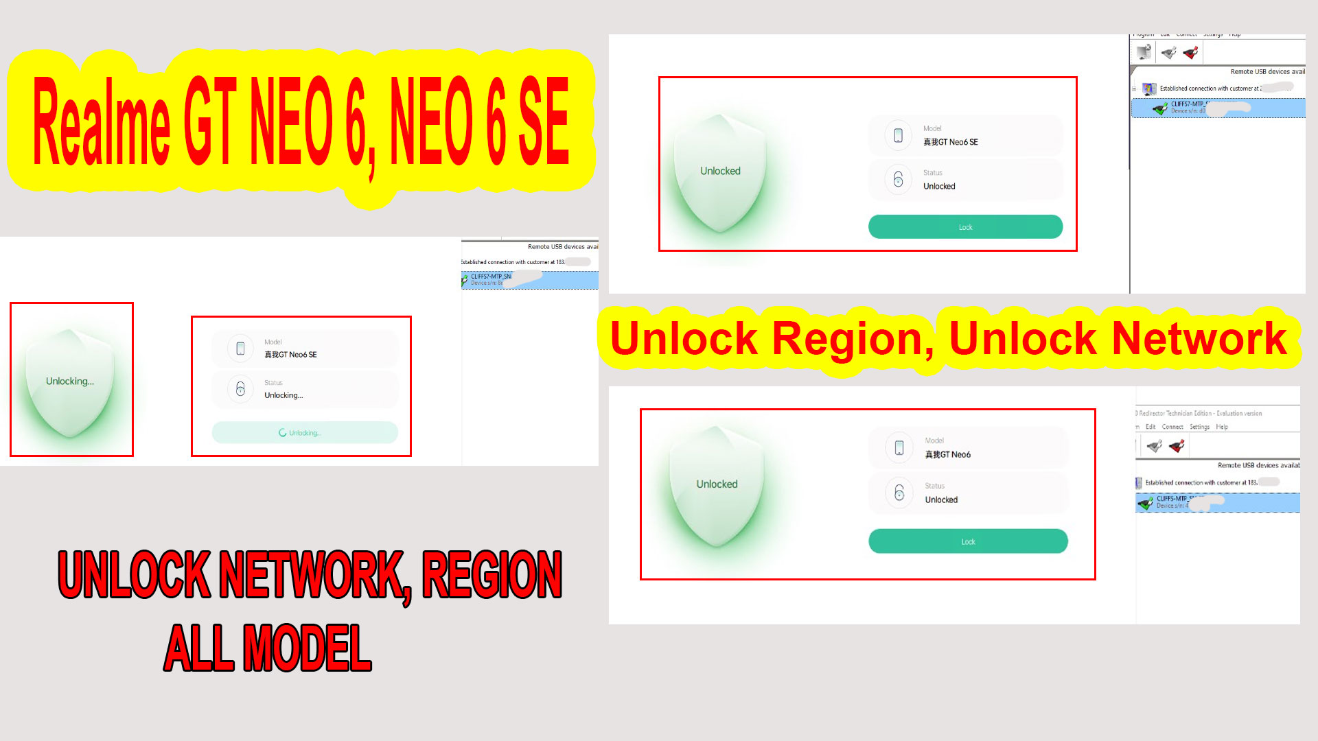 Unlock region Realme GT Neo 6 RMX3852 - Very fast